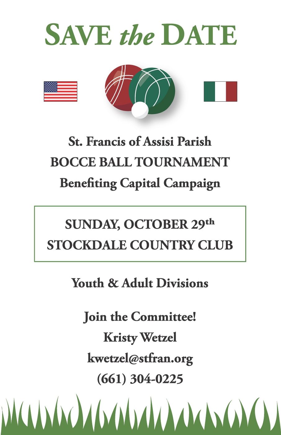 Bocce Ball Tournament Flyer | St. Francis Church